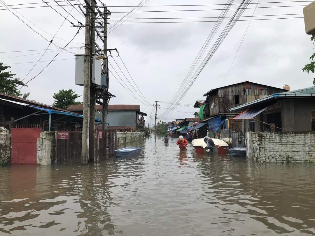 Water levels in Thanlwin, Thaungyin and Bilin rivers reach above their ...