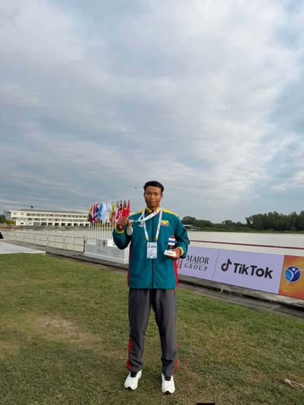 Myo Hlaing Win claims silver in Canoeing at 2025 SEA Games | Eleven ...