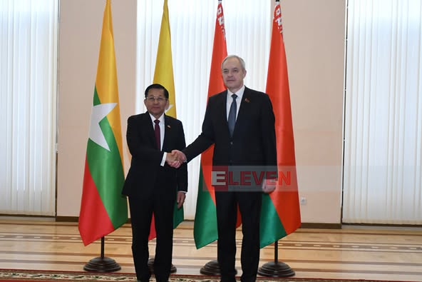 Chairman of SAC Senior General Min Aung Hlaing meets Belarusian ...