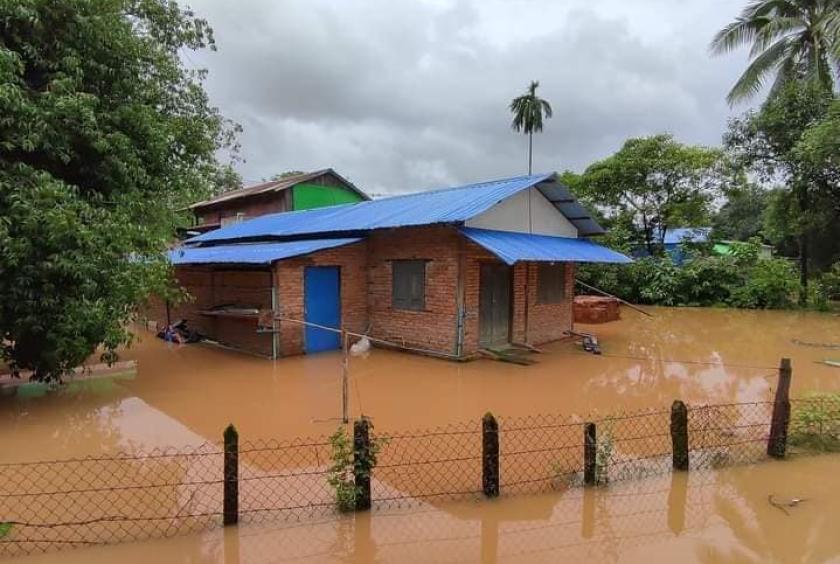 Severe flooding in Bilin Township leaves over 800 residents in urgent ...