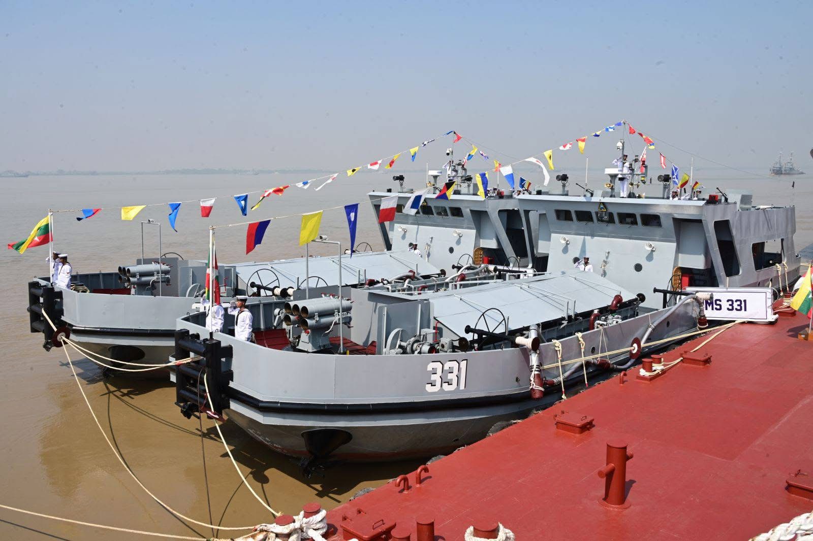 Myanmar Navy Opens 40,000-Ton Dry Dock and Commissions New Warships ...
