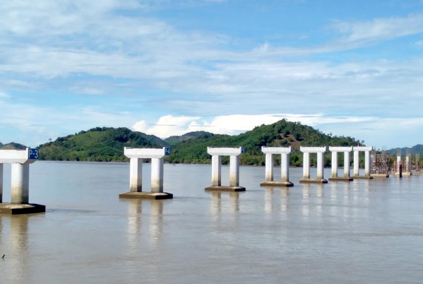 Ks13-billionTaninthayi river bridge project completed by 27 percent ...