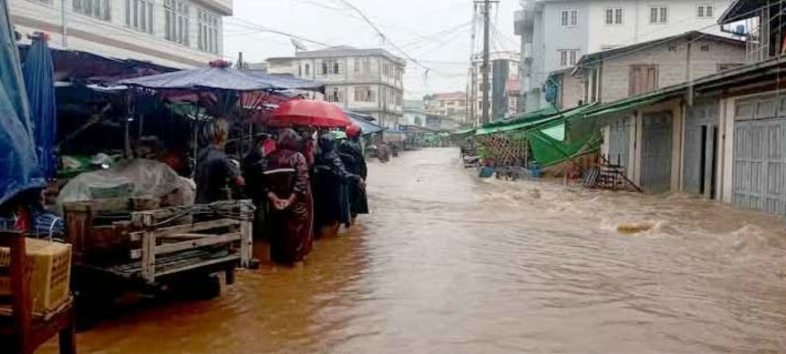 Heavy rain triggers flooding in Taunggyi | Eleven Media Group Co., Ltd