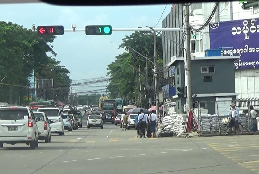 Explosion occurred at a police outpost in Thamine junction in Mayangone ...
