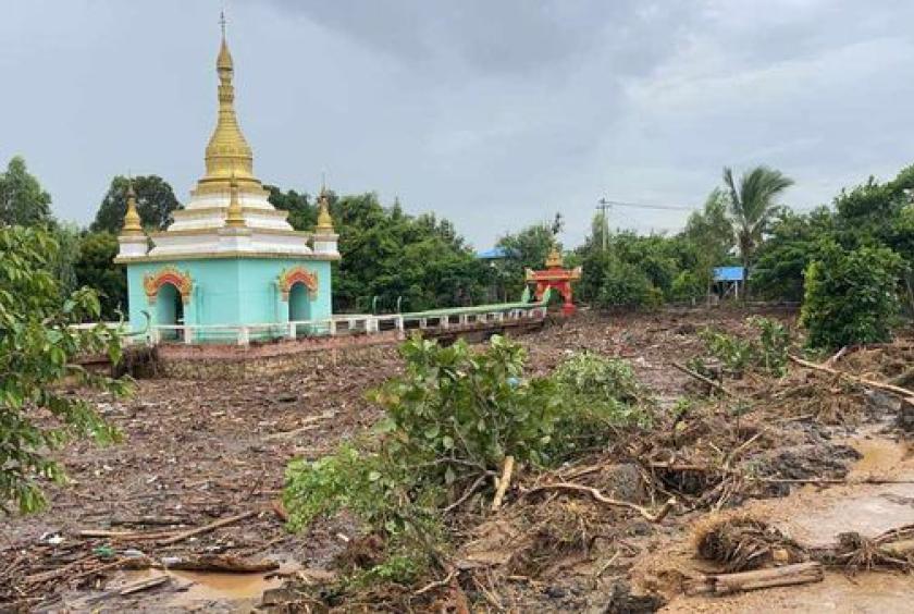 Landslides and floods devastate villages in Yamethin Township, over 75 ...